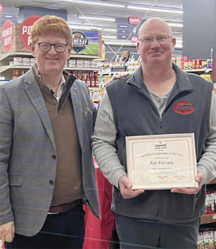 Hilleary presented IGA award certificate | News, Sports, Jobs - The ...